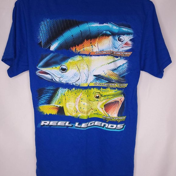 Reel Legends | Shirts | Reel Legends Performance Outfitters Small Blue ...